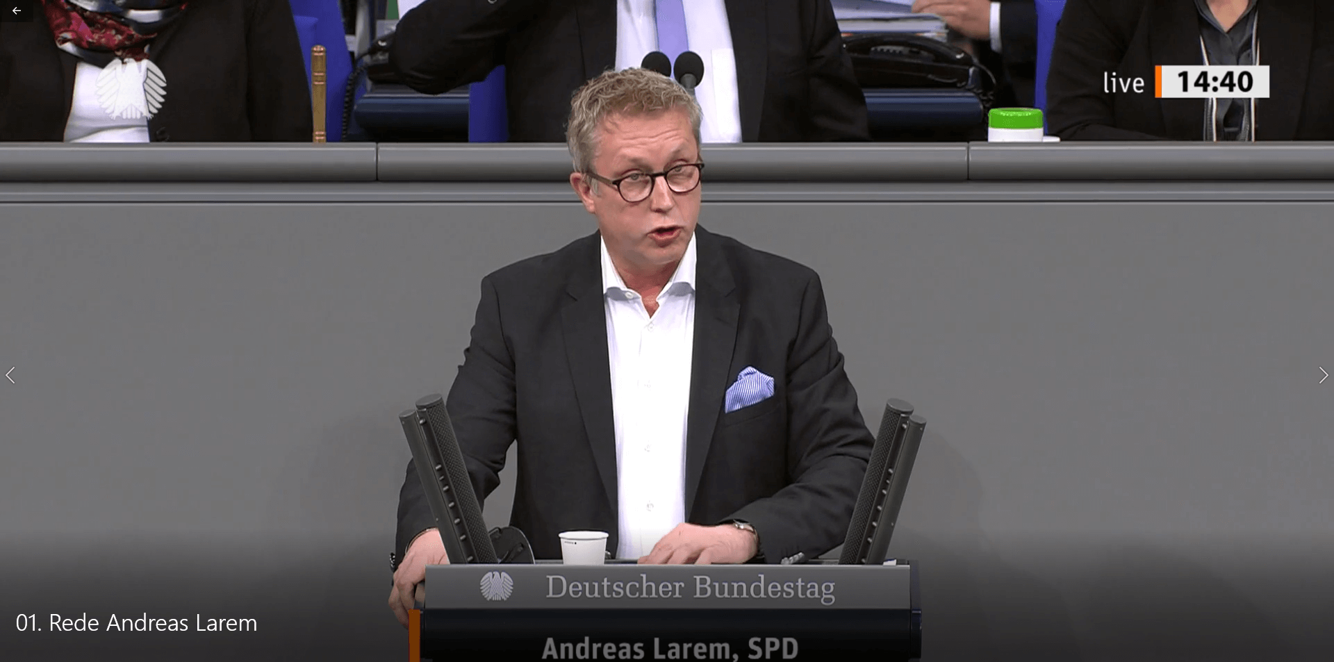 Meine 01. Rede im Bundestag - Andreas Larem